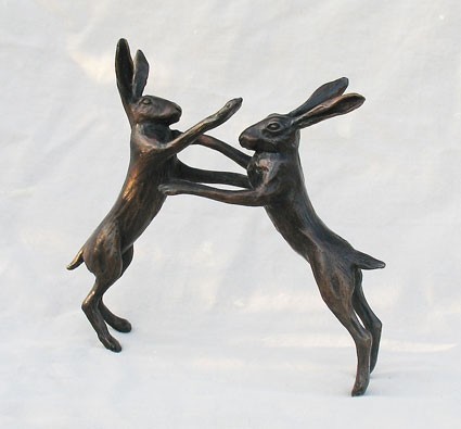 Boxing Hares - White Sails Gallery